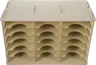 Supvox Aufbewahrungsbox f&uuml;r Mobiltelefone mit 18 F&auml;chern Multifunktionaler Handyhalter f&uuml;r Schreibtisch Kompakter Organizer f&uuml;r B&uuml;ro und Klassenzimmer