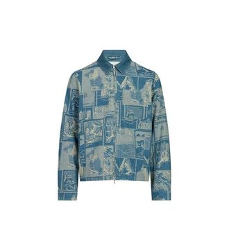 Les Deux Veste droite zipp&eacute;e &agrave; motifs