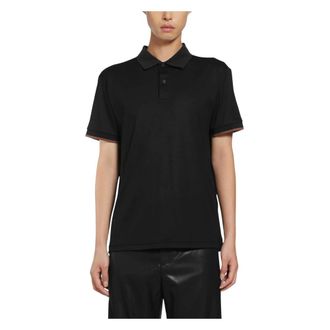Gucci Seidenjersey-Poloshirt mit Webstreifen - - Tops - Herren - Schwarzk - L