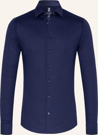 DeSoto Desoto Jerseyhemd Slim Fit blau