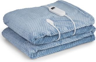 Klarstein XXL Elektrische Kuscheldecke, Heizdecke mit Abschaltautomatik, 200x180 cm Elektrische Wärmedecke Maschinenwaschbar, Doppelseitige Heizdecke für Bett &