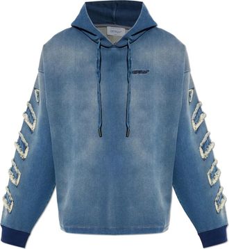 Off-white Homme, Sweatshirts et sweats &agrave; capuche, Bleu, Taille: M The Sweat &agrave; capuche
