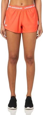 Under Armour Short Tech Play Up pour Femme, (847) Feu / / Blanc, Taille XS