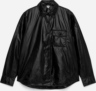 Arket Overshirt Aus Nylon -Schwarz
