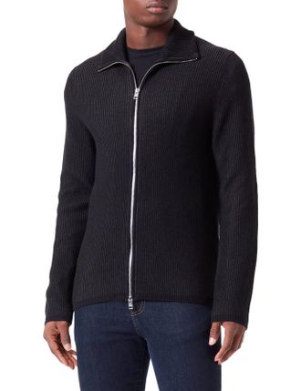 s.Oliver Mens 2118101 Strickjacke, Grau, M
