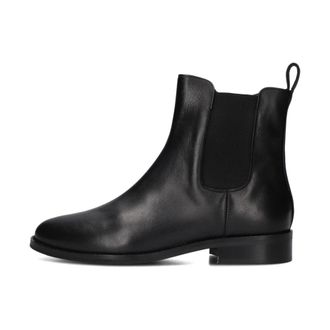 Notre-V Schwarze Leder-Stiefeletten - - Shoes - Damen - Schwarzk - 38 EU