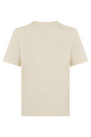 Maison Kitsun&eacute; Mens Cotton T-Shirt Beige T-Shirts And Polos