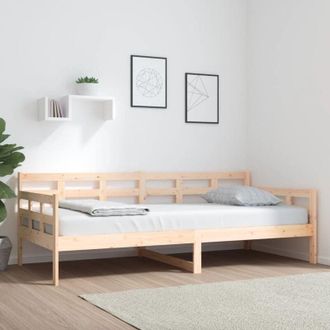 vidaXL Lit de jour Bois massif de pin 90x200 cm