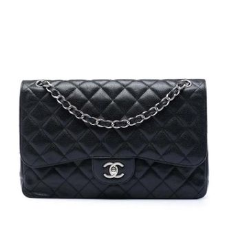 Chanel Pre-owned Vintage Double Flap Schultertasche - - Pre-owned - Damen - Schwarzk - ONE SIZE