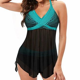 Generic Tankini Femme Ensemble Deux Pi&egrave;ces Maillot de Bain Ventre Maillot de Bain Push Up Maillots de Bain &Eacute;l&eacute;gant Simple Short de Bain Haut de Bain Maillot d