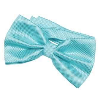 DonDon Herren Fliege 12 x 6 cm gebunden mit Hakenverschluss und größenverstellbar für besondere Anlässe türkis
