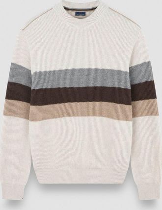 Paul & Shark Pullover mit Blockstreifen im Rippstrick in