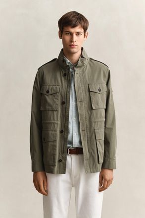 GANT Herren Jacke aus Baumwolle mit vier Taschen (XXXL) DRY HERB Gr&uuml;n