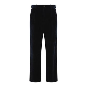 Moncler Homme, Pantalons, Bleu, Taille: M Pantalon Droit &Eacute;l&eacute;gant