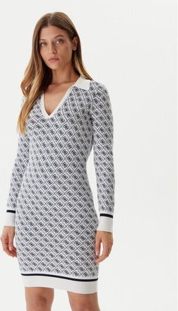 Guess Strickkleid W5BK25 Z3JD2 &Eacute;cru Slim Fit
