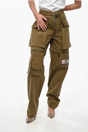 Dsquared2 Cotton HYBRID Cargo Pants with Zip size 42