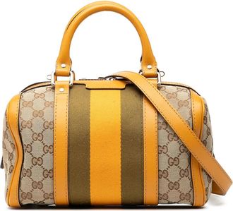 Gucci Hobo Bags - Small GG Canvas Web Joy Boston Bag - Gr. unisize - in Braun - f&uuml;r Damen