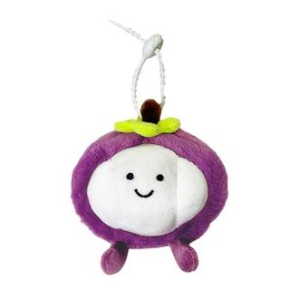 Generico Breloque de sac en peluche - pendentif mangoustan, breloque en peluche de fruit en peluche douce pour et adultes, jolie d&eacute;coration mangoustan pour sac