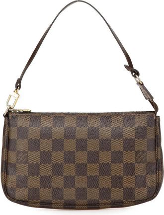 Louis Vuitton Hobo Bags - Damier Ebene Pochette Accessoires - Gr. unisize - in Braun - f&uuml;r Damen