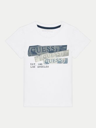 Guess T-Shirt N4BI19 I3Z14 Wei&szlig; Regular Fit