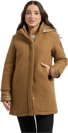 Yes-Zee YES Zee, Femme, Manteaux, Brun, Taille: 40 FR Single-Breasted Coat