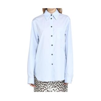 N&deg;21 Camicia In Cotone Manica Lunga - - Blouses & Shirts - Damen - Blau - XS