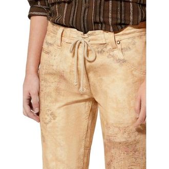 Isabel Marant Pantalon droit Camila court en denim imprim&eacute;