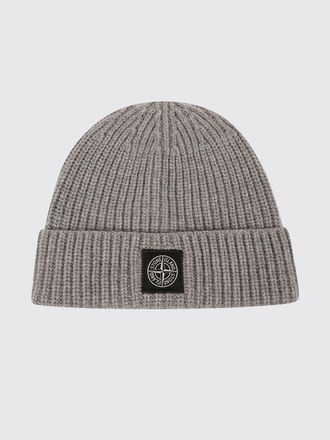 Stone Island Bonnet beanie en laine vierge c&ocirc;tel&eacute;e avec logo Compass