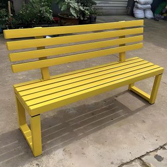 Generic Outdoor Bank, Parkbank Wetterfest, Stahlbank Für 2-3 Personen, Einfacher Aufbau, Für Garten, Veranda, Rasen, Hof