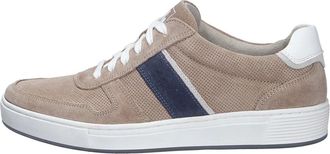 Gabor Homme, Chaussures, Beige, Taille: 42 1/2 EU Suede Lace-up Baskets