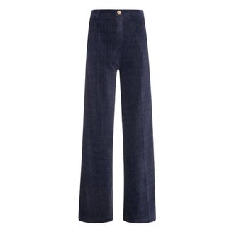 Fracomina Pantalon Large - Femme - Pantalons - Bleu - Taille: 36 FR