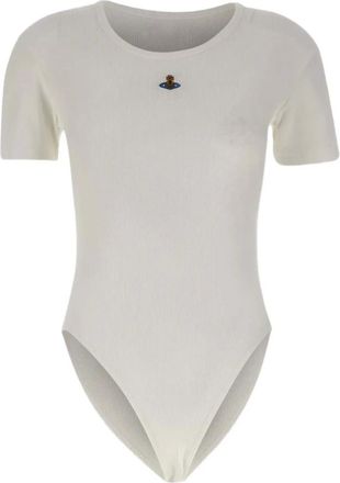 Vivienne Westwood Femme, Tops, Blanc, Taille: 40 FR Cap Sleeve Bodysuit