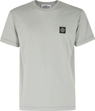 Stone Island Homme, Tops, Vert, Taille: XL T-Shirt Col Rond
