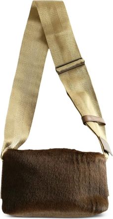 Uma Wang petit sac porté épaule en cuir - Marron