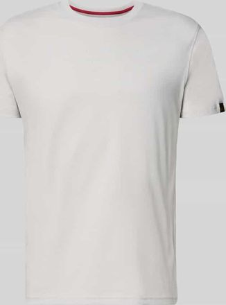 Alpha Industries T-Shirt mit Label-Print und Rundhalsausschnitt
