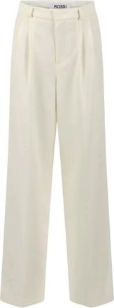 Rossi Rossi, Femme, Pantalons, Beige, Taille: 42 FR Noa Fluid Cade Wide-Leg Pantalons