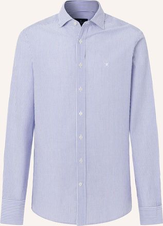 Hackett Freizeithemd Seersucker Bengal Str blau