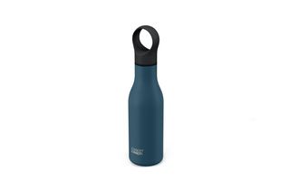 Joseph Joseph Loop - Vakuumisolierte auslaufsichere Thermo-Trinkflasche 500 ml, doppelwandig, f&uuml;r Hei&szlig;- und Kaltgetr&auml;nke - Blau