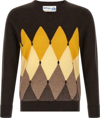 Ballantyne Herren, Strickwaren, Braun, 4XLGr&ouml;&szlig;e