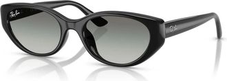Ray-Ban unisex, Accessoires, Noir, Taille: 55 MM Lunettes de soleil ovales aviateur