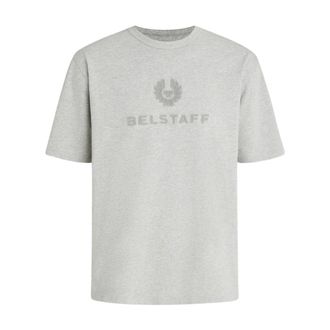 Belstaff Varsity T-Shirt in Heather Grey - - Tops - Herren - Grau - M