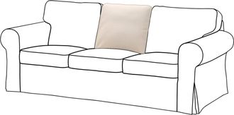 IKEA EKTORP Innenkissen f Rückenp 3er-Sofa mitt