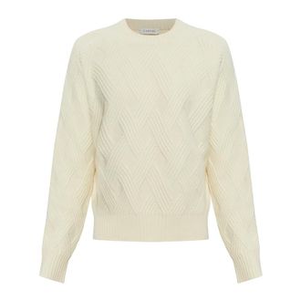 Lanvin Pullover aus Schurwolle im Zopfmuster - - Knitwear - Herren - Beige - L