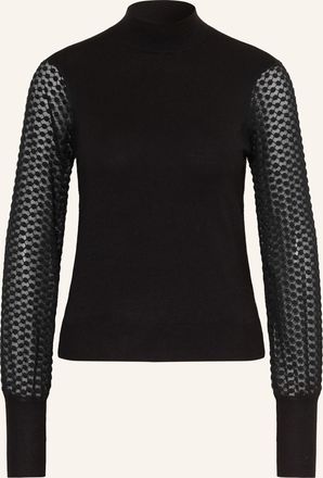 Rino&Pelle Rino & Pelle Pullover Kalinka Im Materialmix schwarz