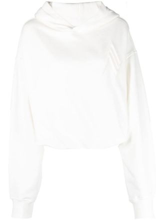 The Attico Hoodie mit Logo - Weiß