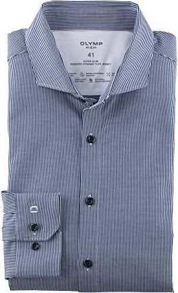 Olymp homme chemise business à manches longues No Six 24 Seven,super slim,col requin,royal 19,36