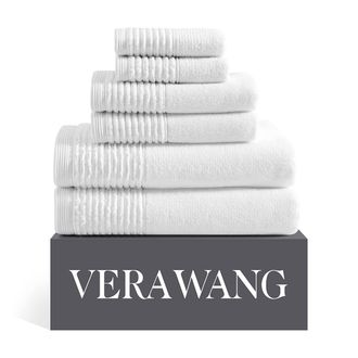 Vera Wang Badet&uuml;cher, superweiches Handtuch-Set aus 100% Baumwolle, sehr saugf&auml;hig, mittelschwer, fusselarm und lichtbest&auml;ndig, Badet&uuml;cher (geformtes Plissee-We