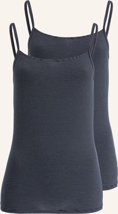 Schiesser 2er-Pack Tops Modal Essentials blau