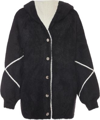 Mymo Strickjacke Frauen schwarz