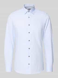 Olymp Level 5 Slim Fit Businesshemd aus Baumwoll-Mix mit Kentkragen